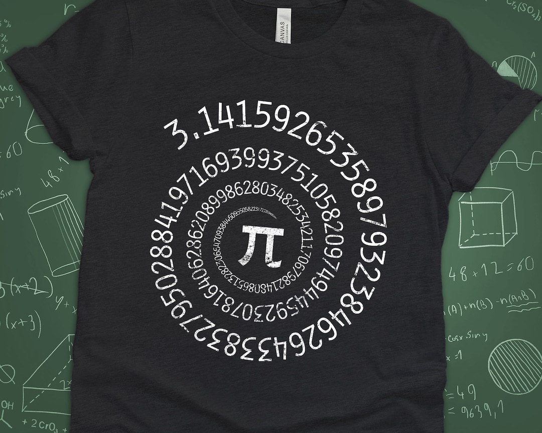 Pi Day Shirt, Spiral Pi Shirt, 3.14 March 14th Pi Day, STEM Science and ...