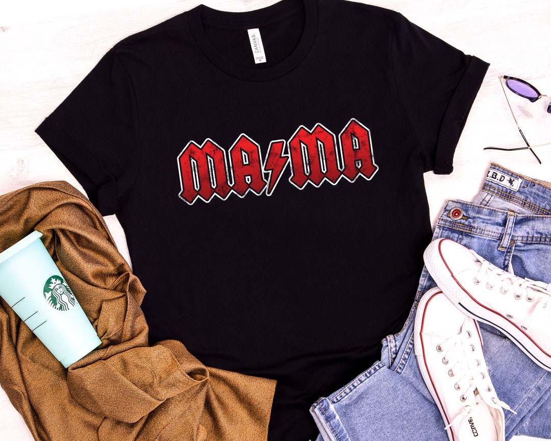 Rock & Roll Mama, Classic Rock Music Lover, Concert Tee, Birthday Gift ...
