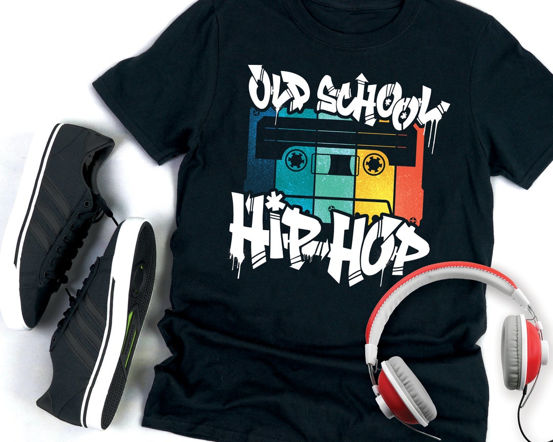 Old School Hip Hop, Retro Cassette Mix Tape Graffiti Tee, Music Lover ...