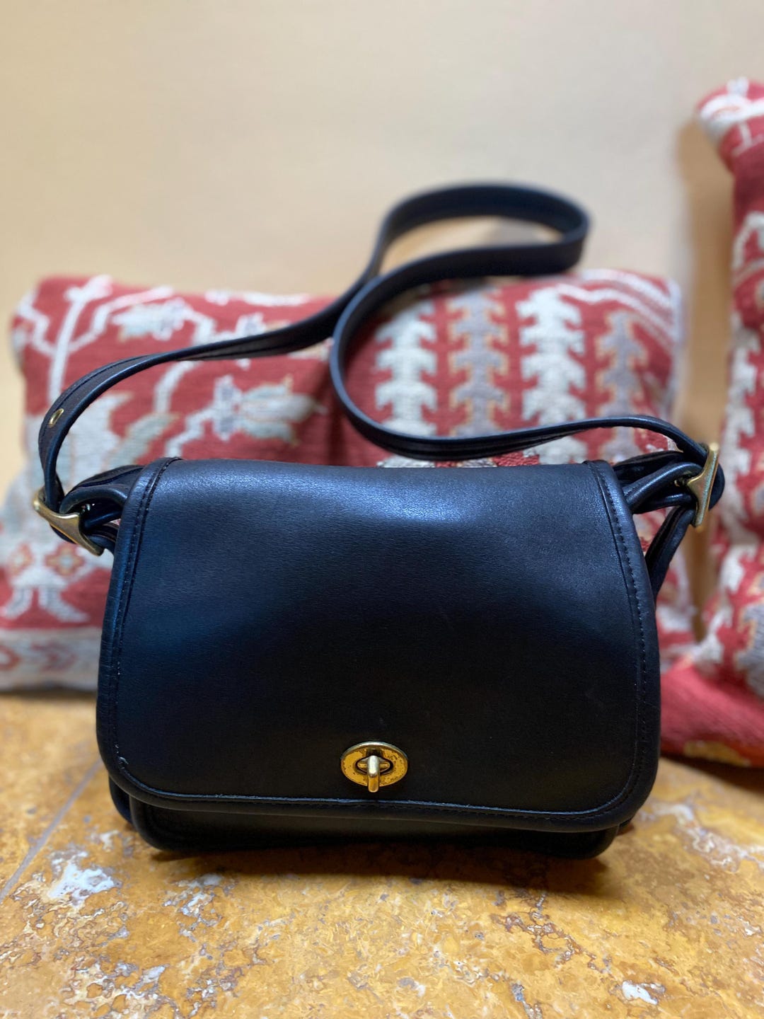 Vintage Coach Black Rambler Bag, 9061 - Etsy