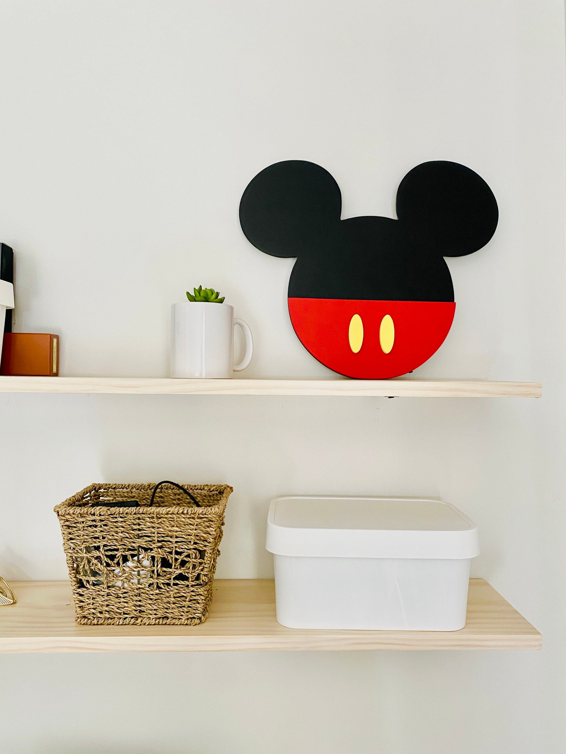 Mickey Mouse Decor With Light Wall Hanging Color Changing | Etsy