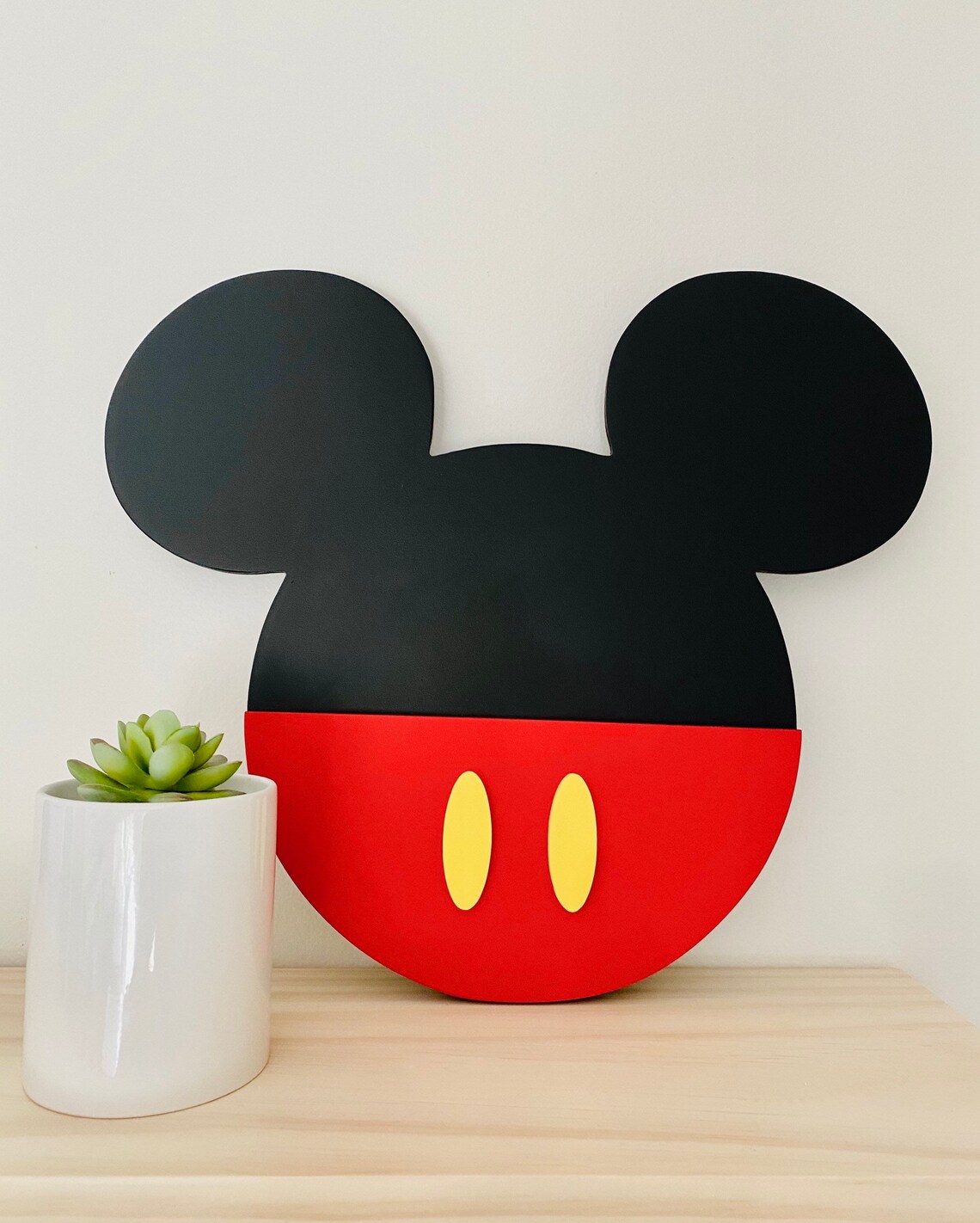 Mickey Mouse Decor With Light Wall Hanging Color Changing | Etsy