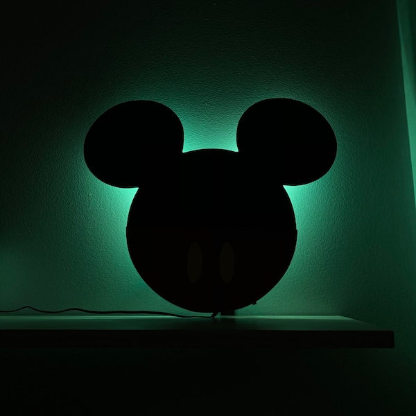 Mickey Mouse Wall Light - Etsy