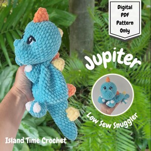 DIGITAL PATTERN ONLY - Low Sew Jupiter the Dino Snuggler Lovey - Etsy