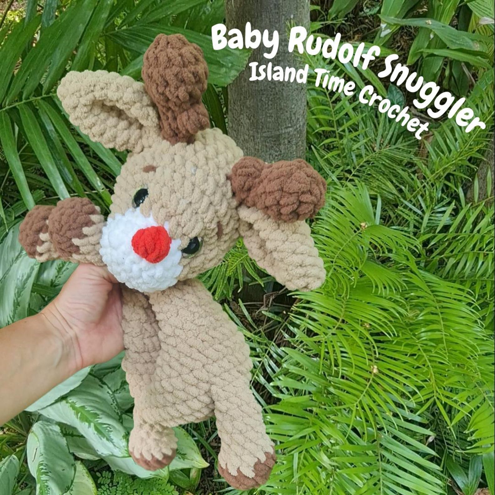DIGITAL PATTERN ONLY - Rudolf Baby Reindeer Crochet Pattern, Deer ...