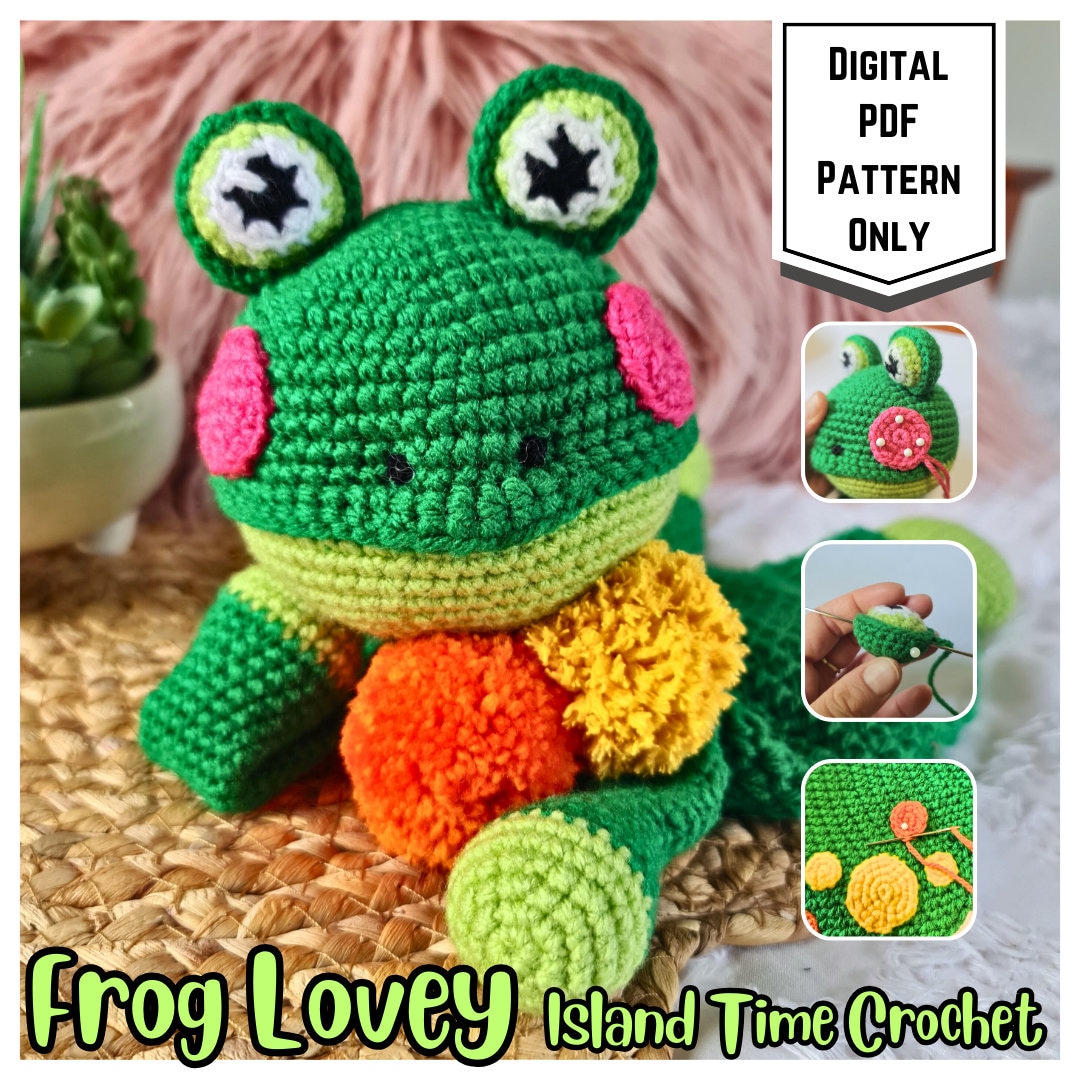 DIGITAL FILE ONLY - Frog Lovey Crochet Pattern - Etsy