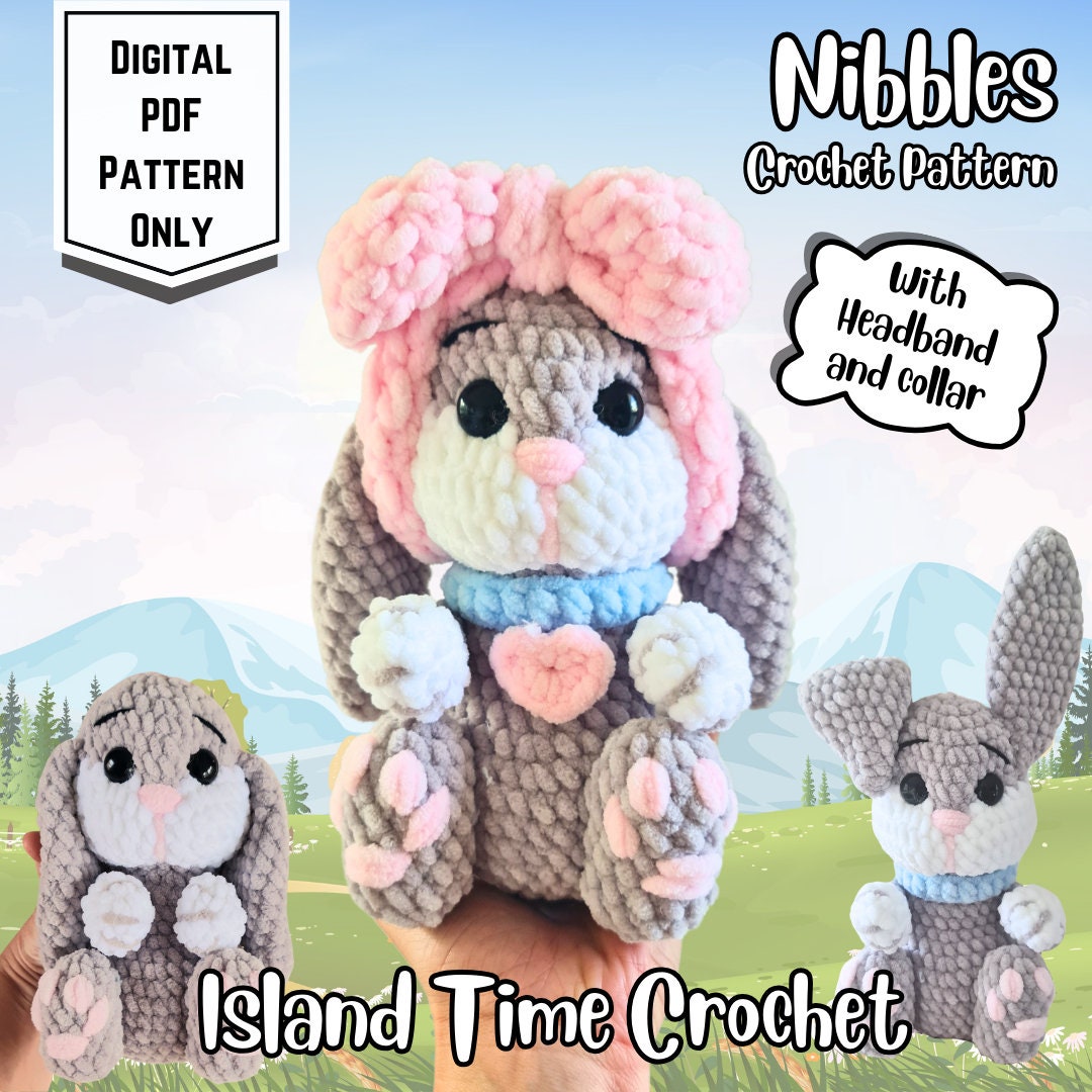 DIGITAL FILE ONLY - Nibbles the Bunny Crochet Pattern - Etsy