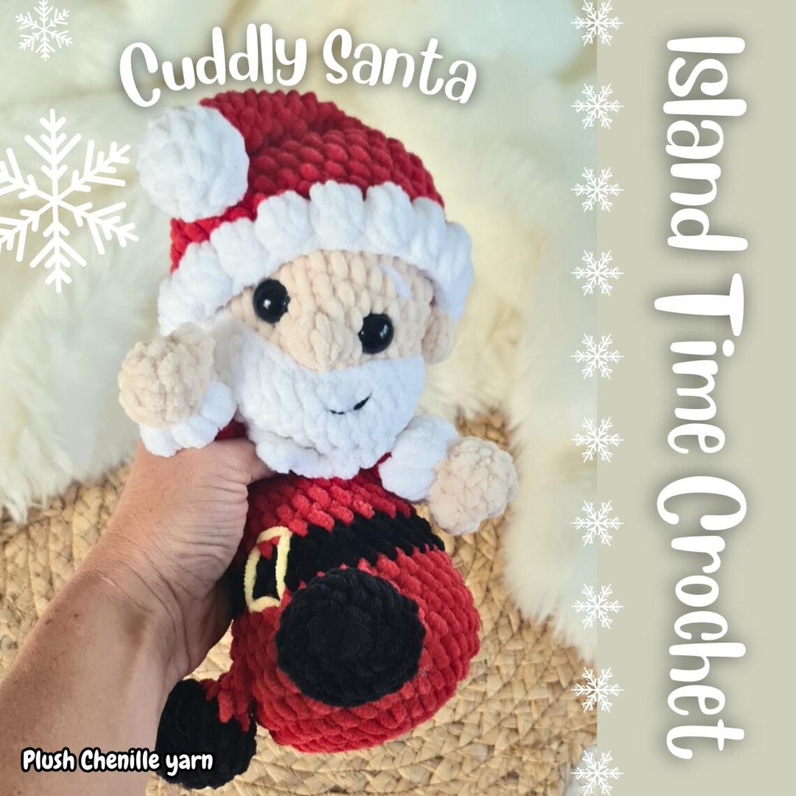 DIGITAL PATTERN ONLY - the Cutest Cuddly Santa Crochet Pattern ...