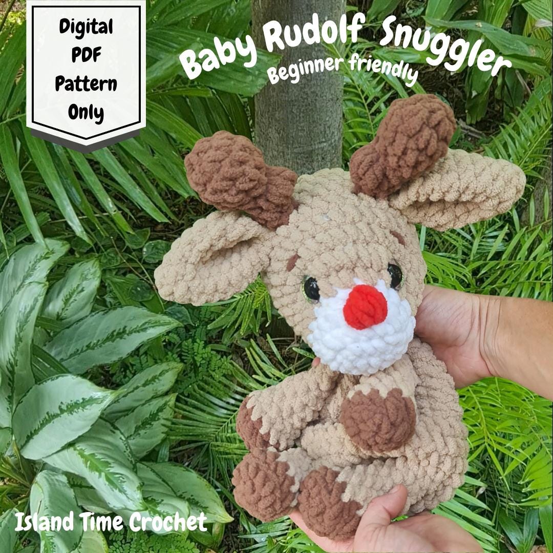 DIGITAL PATTERN ONLY - Rudolf Baby Reindeer Crochet Pattern, Deer ...