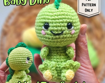 Baby Dino Crochet Pattern - Etsy