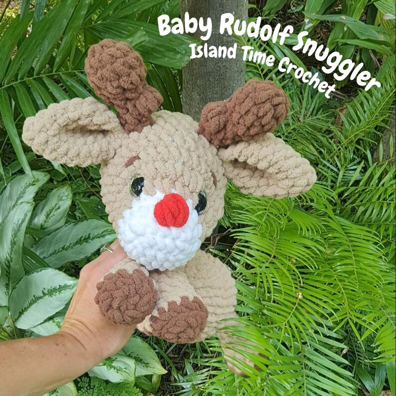 DIGITAL PATTERN ONLY - Rudolf Baby Reindeer Crochet Pattern, Deer ...