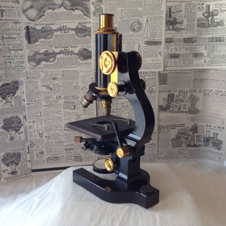 Vintage Bausch and Lomb Microscope Ca. 1915 - Etsy