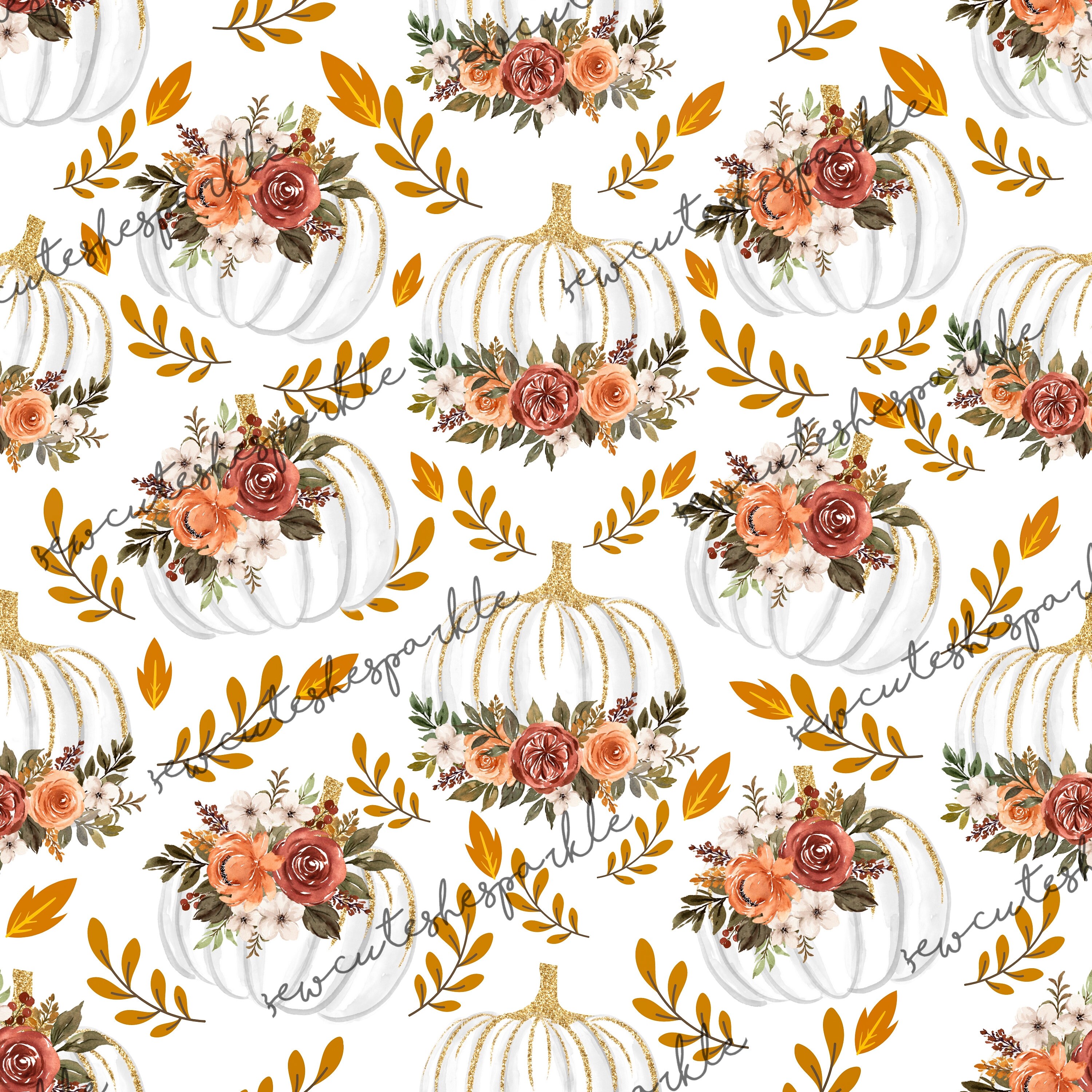 Fall seamless pattern pumpkin seamless pattern Fall seamless | Etsy