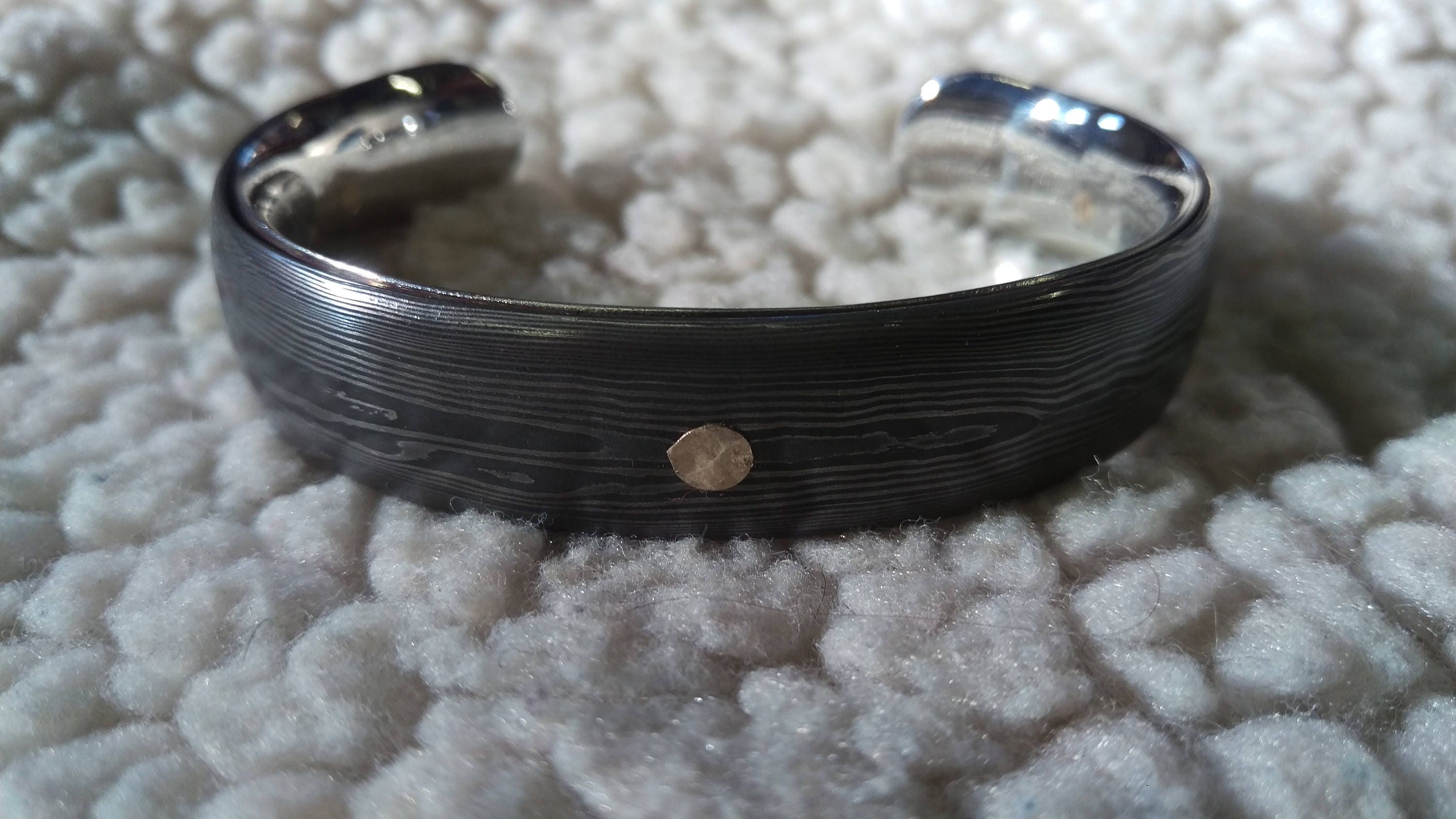Custom Damascus/stainless Bracelet - Etsy