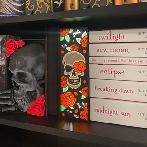 Skull Light up Book Nook USB 3D Printed Bookshelf Decor - Etsy