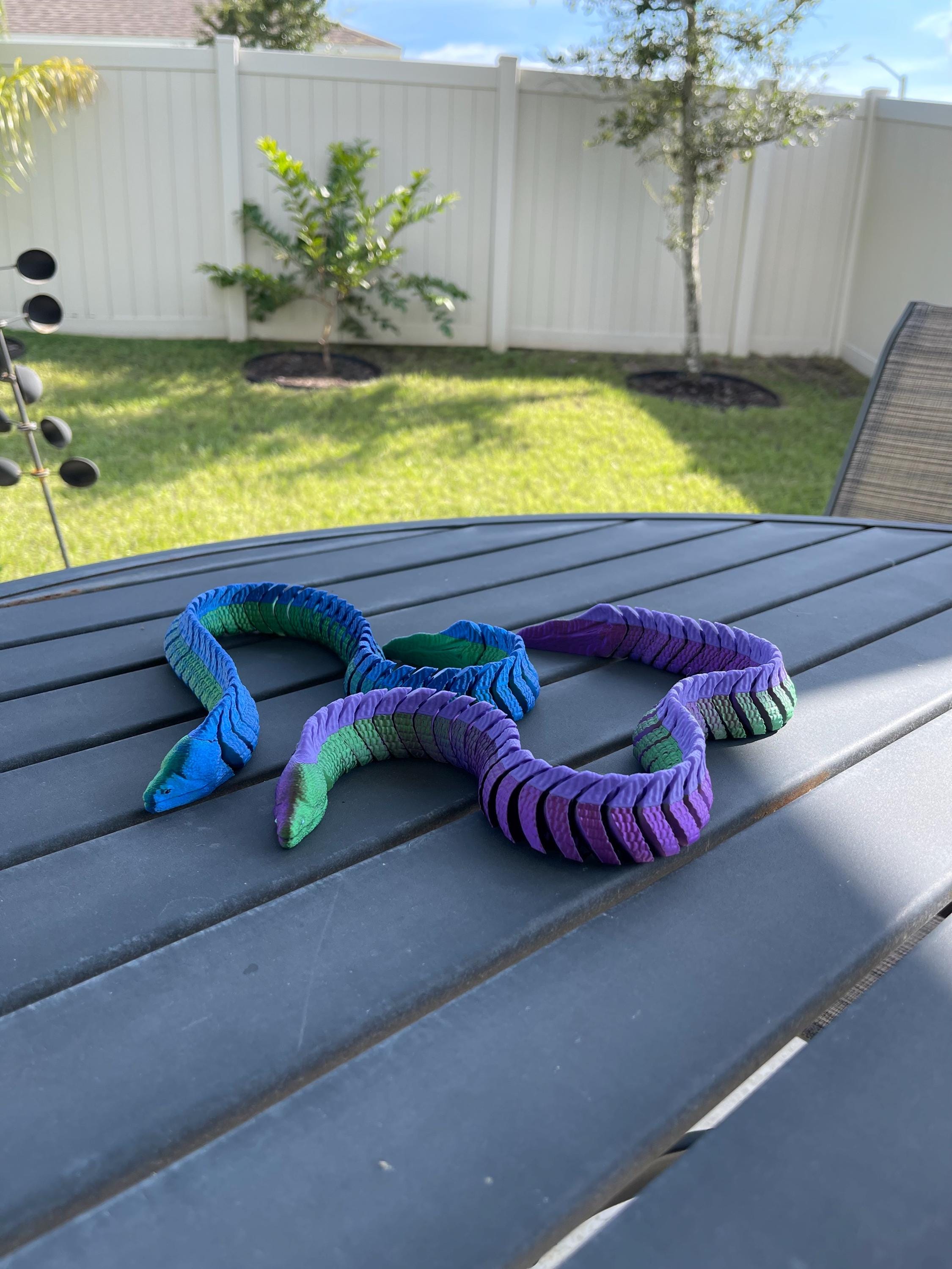 Articulating Eel 3D Print Customizable Choose Color - Etsy