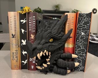 Dragon Book Nook, 3d Printed Fantasy Book Shelf Décor and Bookends - Etsy