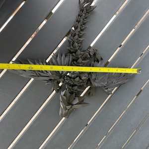 Extra Large Black Dragon 3D Printed Articulating Dragon - Etsy
