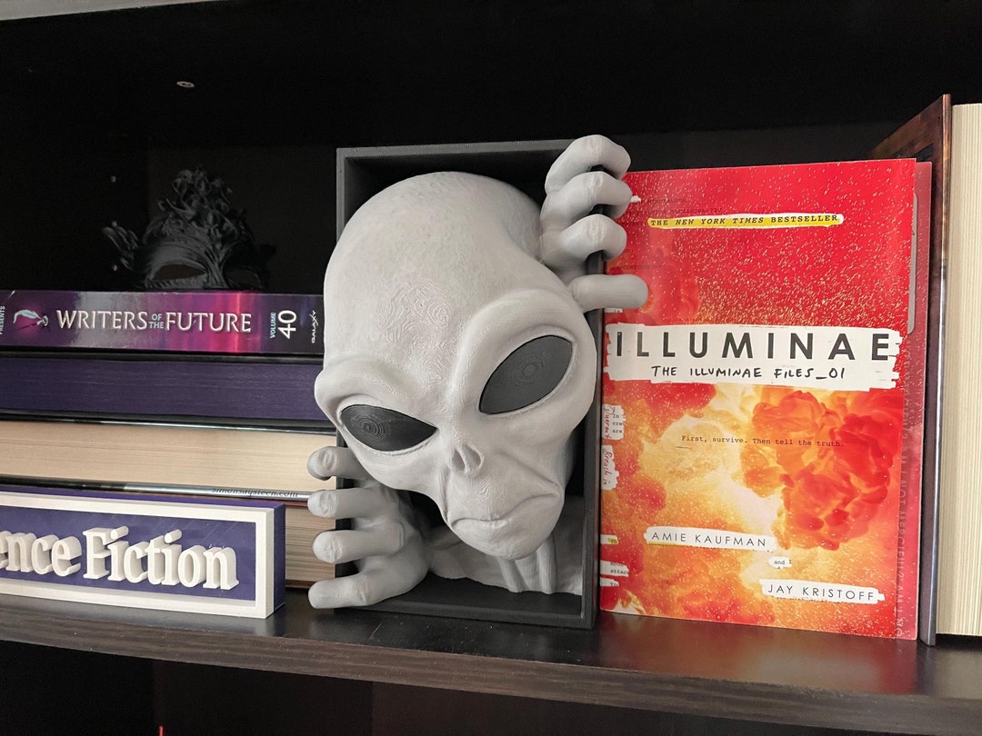 Alien Book Nook 3D Print Home Decor Customizable Choose Color - Etsy