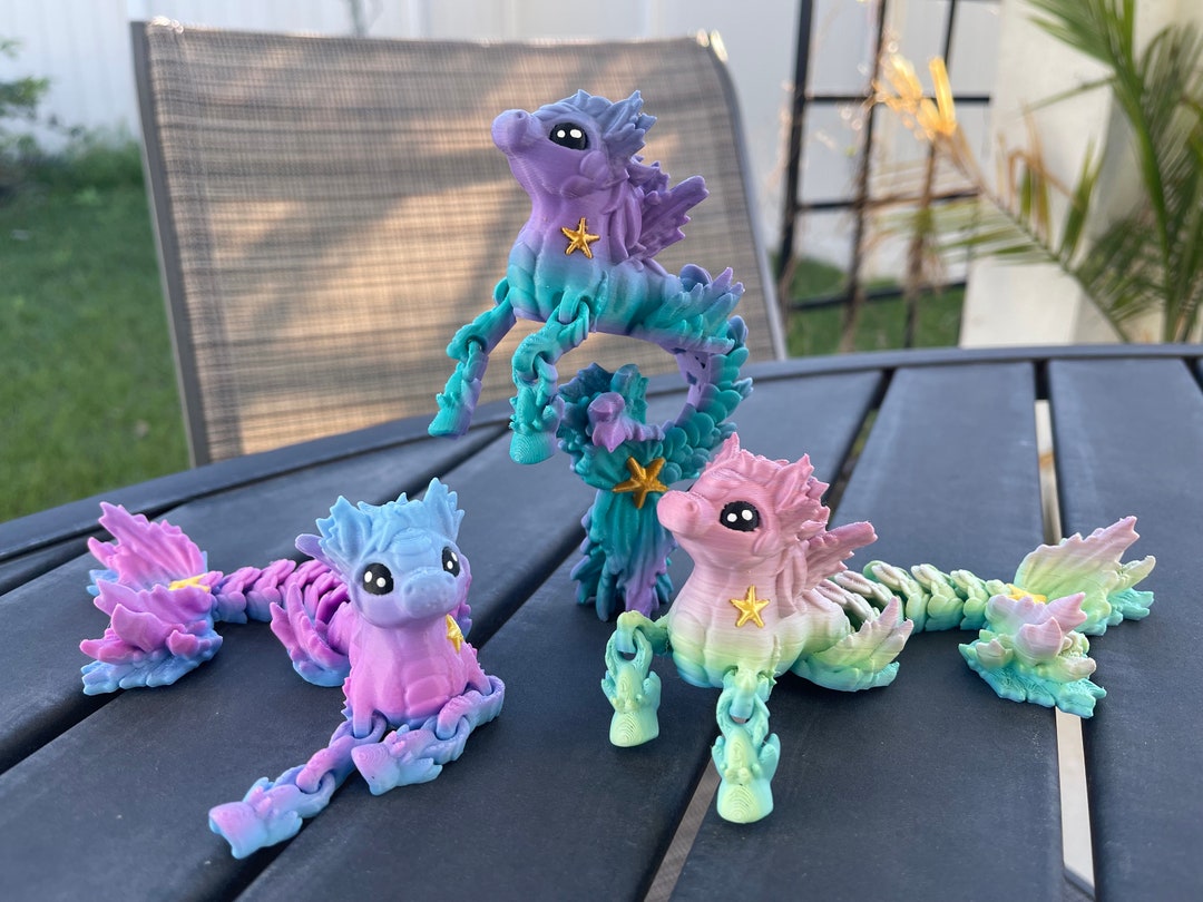 3D Print Sea Horse Mermaid Customizable You Choose Color - Etsy