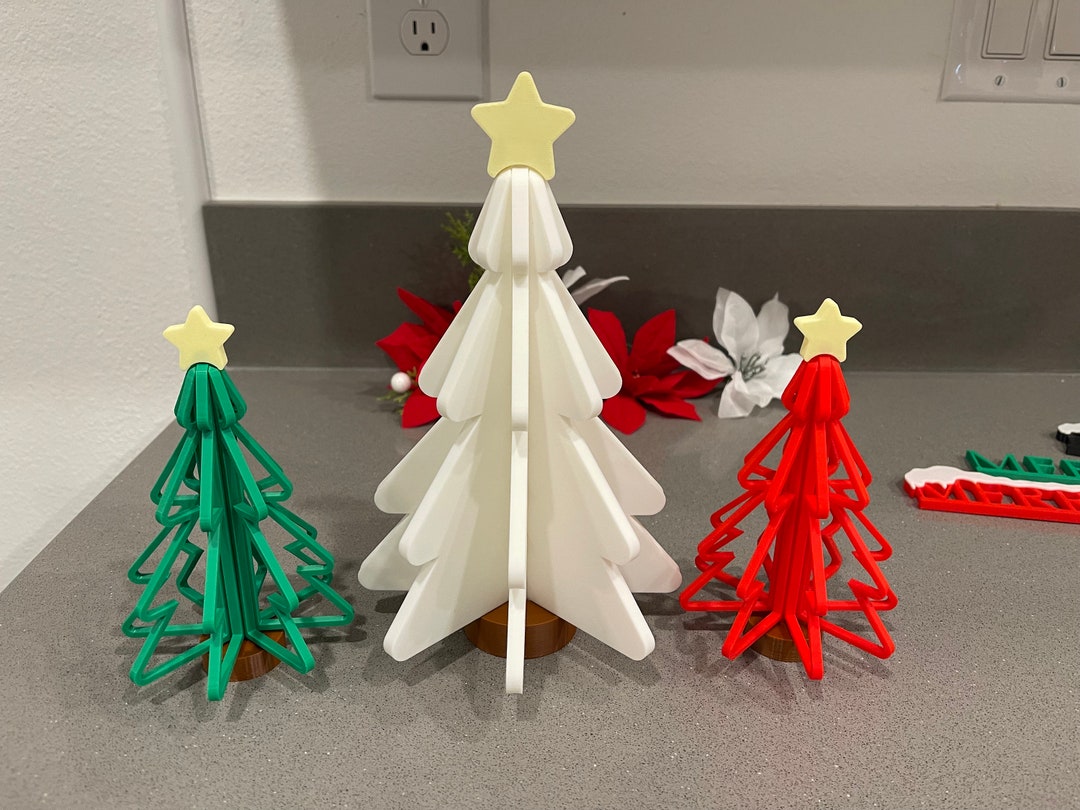 3D Print Christmas Tree Solid or Hollow Slices Christmas - Etsy
