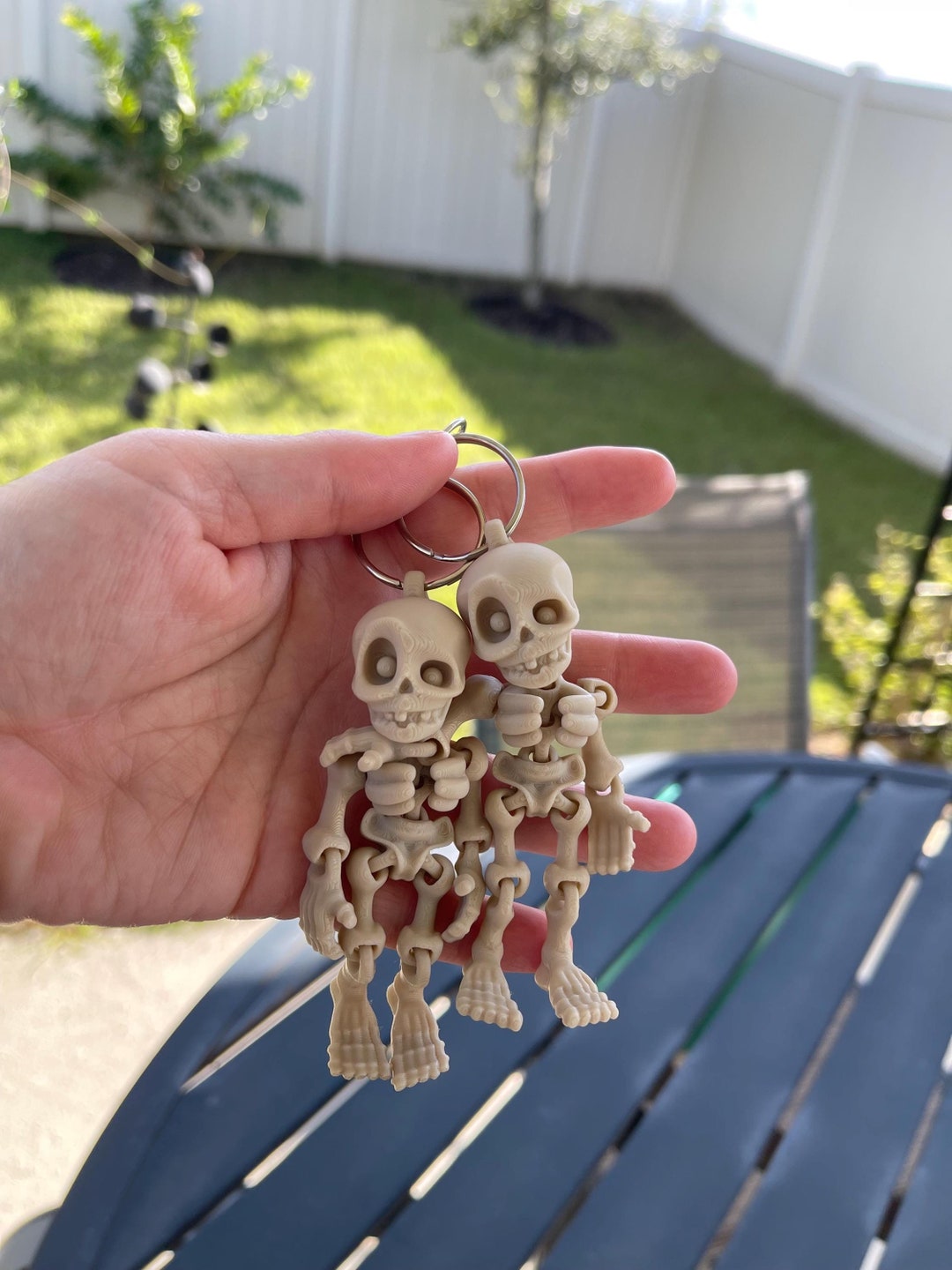Mini Flexi Skeleton Articulating 3D Print Customizable Keychain or Just ...