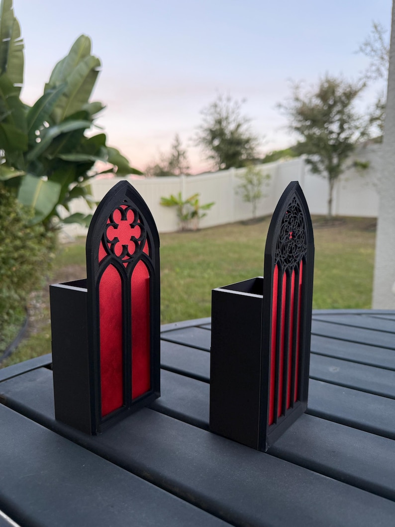 Gothic Window Tealight Book Nook | Cathedral | Bookshelf Decor - Etsy