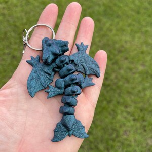 3D Print Dragon Keychain Customizable Pick Your Color and Style Fidget ...