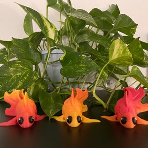 Cute Goldfish 3D Print Articulating Desk Decor - Etsy UK