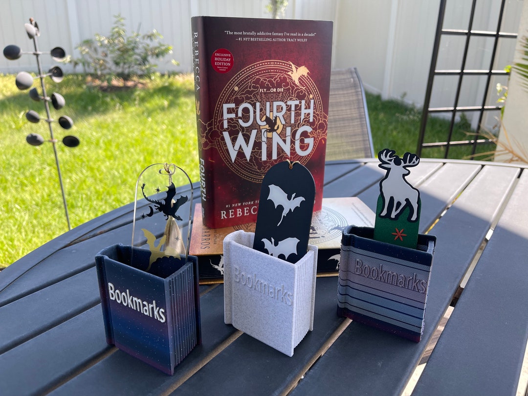 Book Shaped Bookmark Holder 3D Print Customizable Choose Color - Etsy