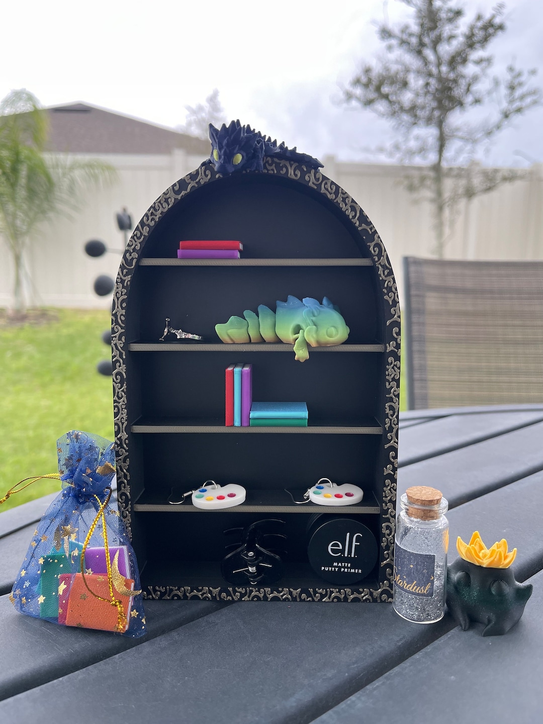 3D Print - Arched Mini Bookshelf - Etsy