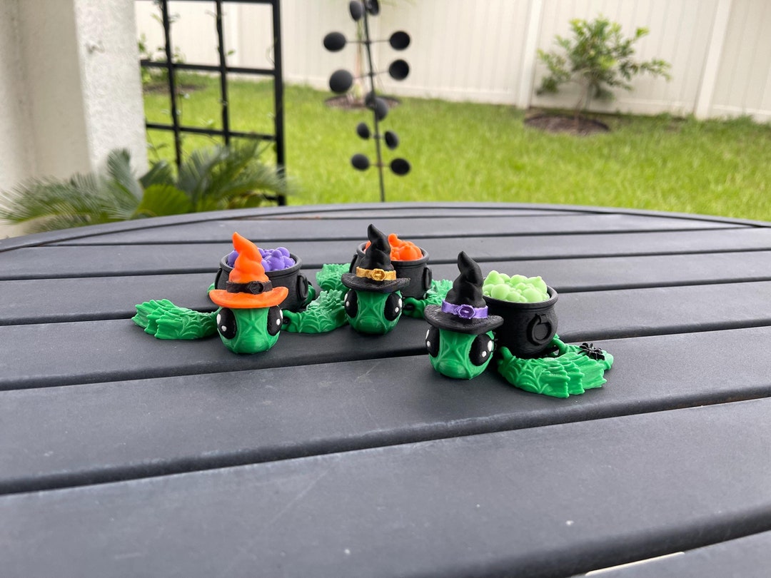 Witch Turtle 3D Printed Articulating Customizable Choose Color - Etsy
