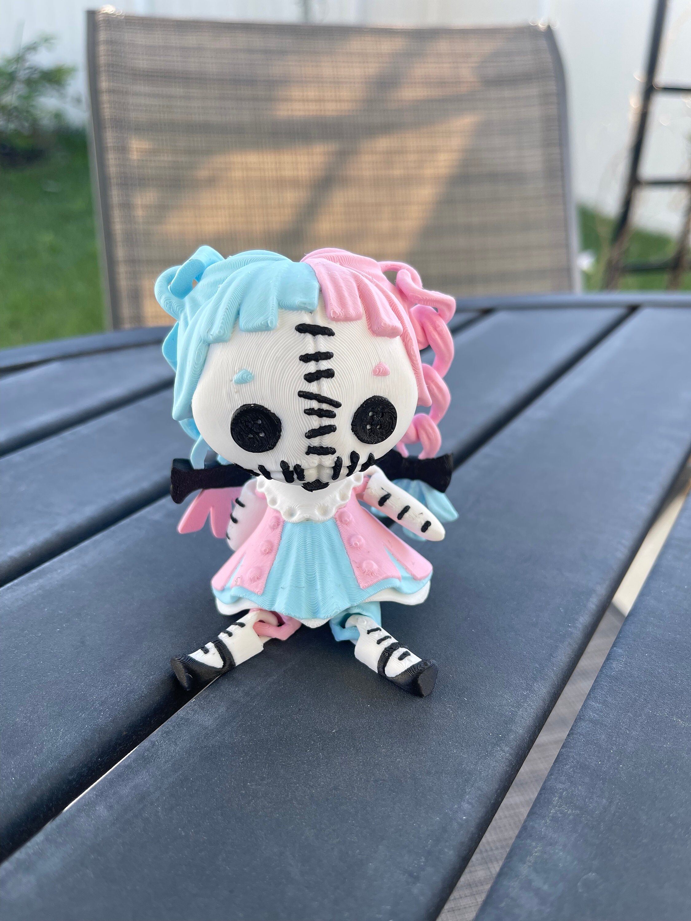 Creepy Doll Articulated 3D Printed Voodoo Doll Desk Decor Horror Goth ...
