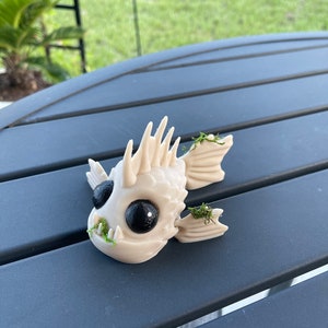 Moss Eater Scary Articulating 3D Print Bone Fish Halloween Decor - Etsy