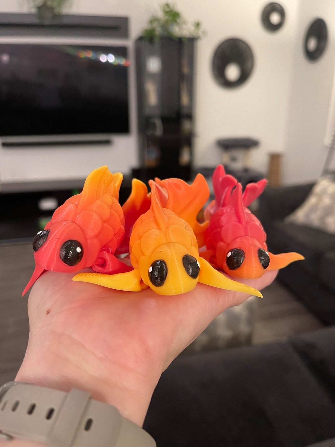 Cute Goldfish 3D Print Articulating Desk Decor - Etsy