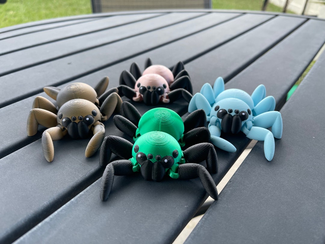 Spider 3D Printed Customizable Choose Your Own Color Bookshelf Decor ...