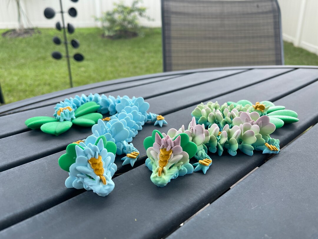 Four Leaf Clover Dragon 3D Printed Customizable Choose Your Own Color ...
