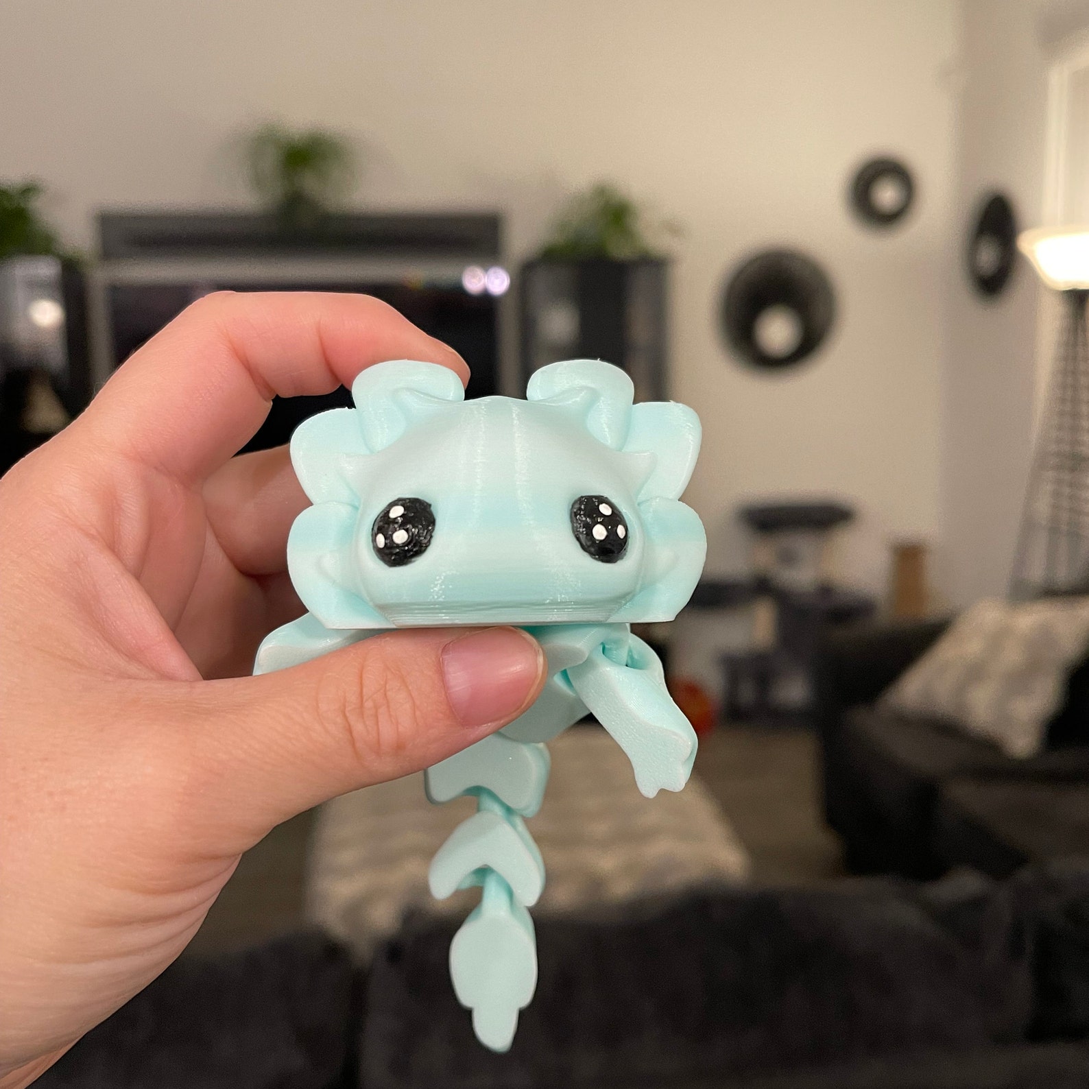 Cute Axolotl Tadpole 3D Print Articulating Desk Decor Regular or ...