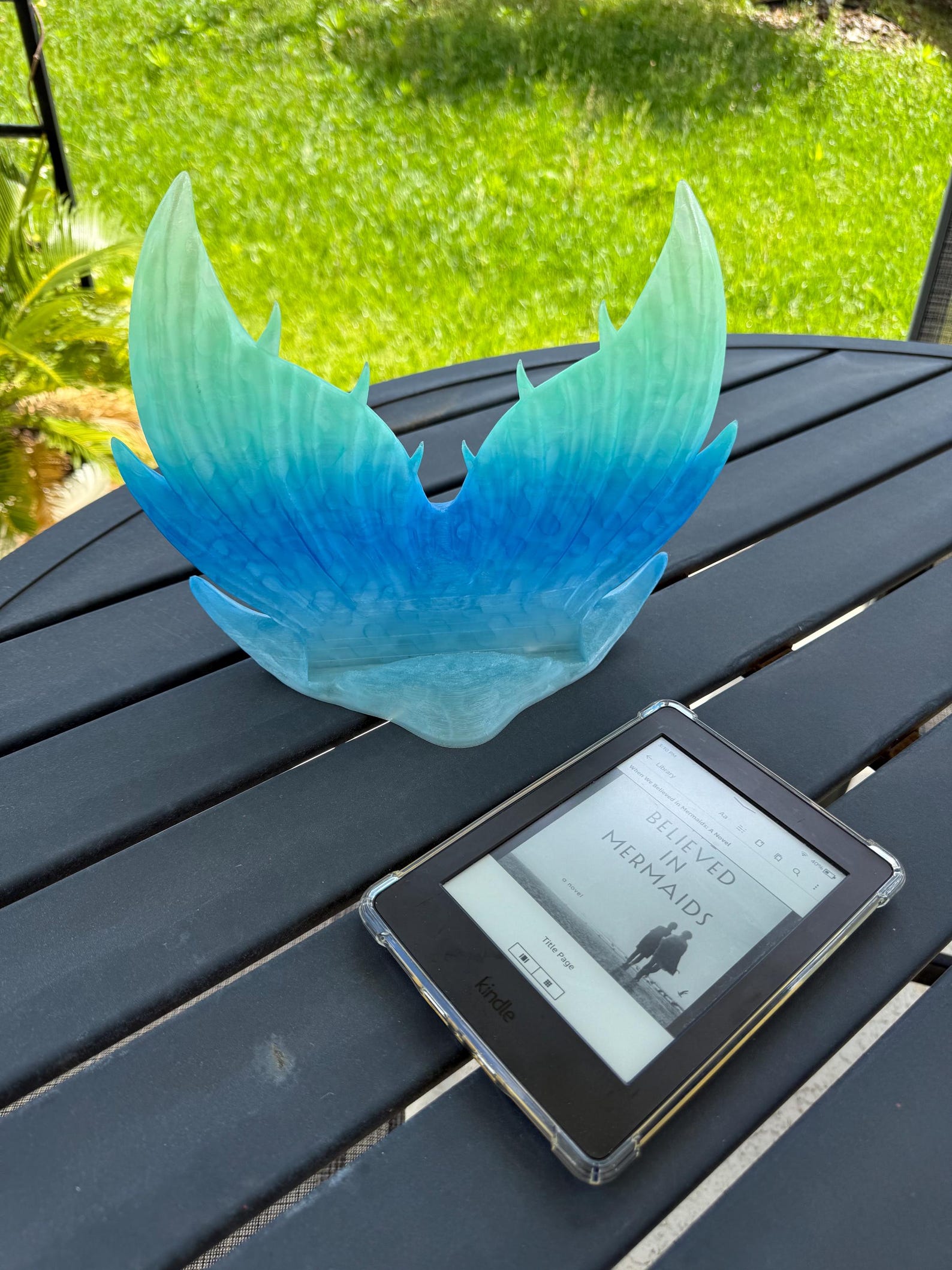 Mermaid Tail E Reader Holder 3D Printed Choose Color Fantasy Book Shelf ...
