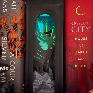 Crossover Light up Book Nook USB UV 3D Printed Bookshelf Decor - Etsy