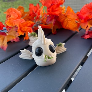 Moss Eater Scary Articulating 3D Print Bone Fish Halloween Decor - Etsy
