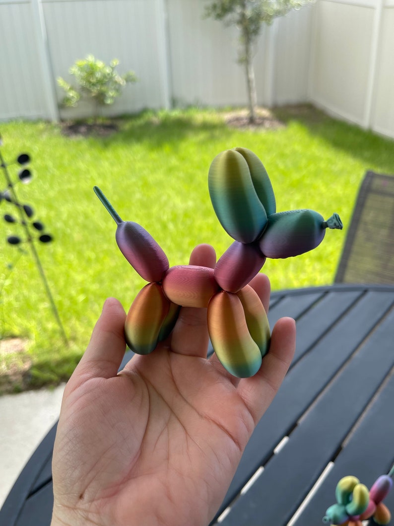 Cute 3d Print Balloon Dog Figurine - Customizable Color - Etsy