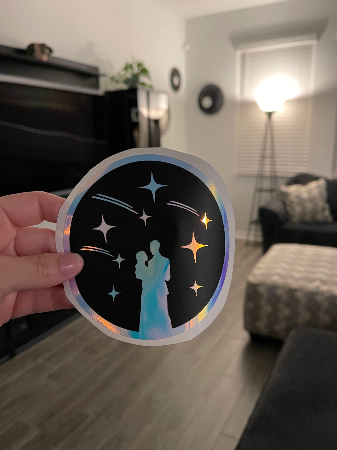 Starfall Decal - Holographic Opal White / Glow in the Dark - Etsy