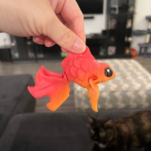 Cute Goldfish 3D Print Articulating Desk Decor - Etsy UK