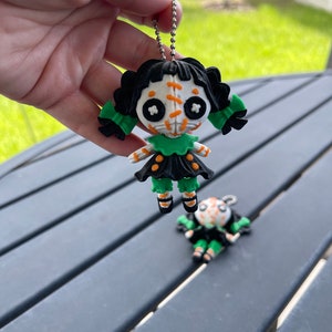 Creepy Doll Articulating Keychain 3D Printed Voodoo Doll Horror Goth ...