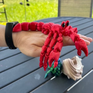 Articulating Hermit Crab in Shell 3D Print You Choose Color Crab and ...