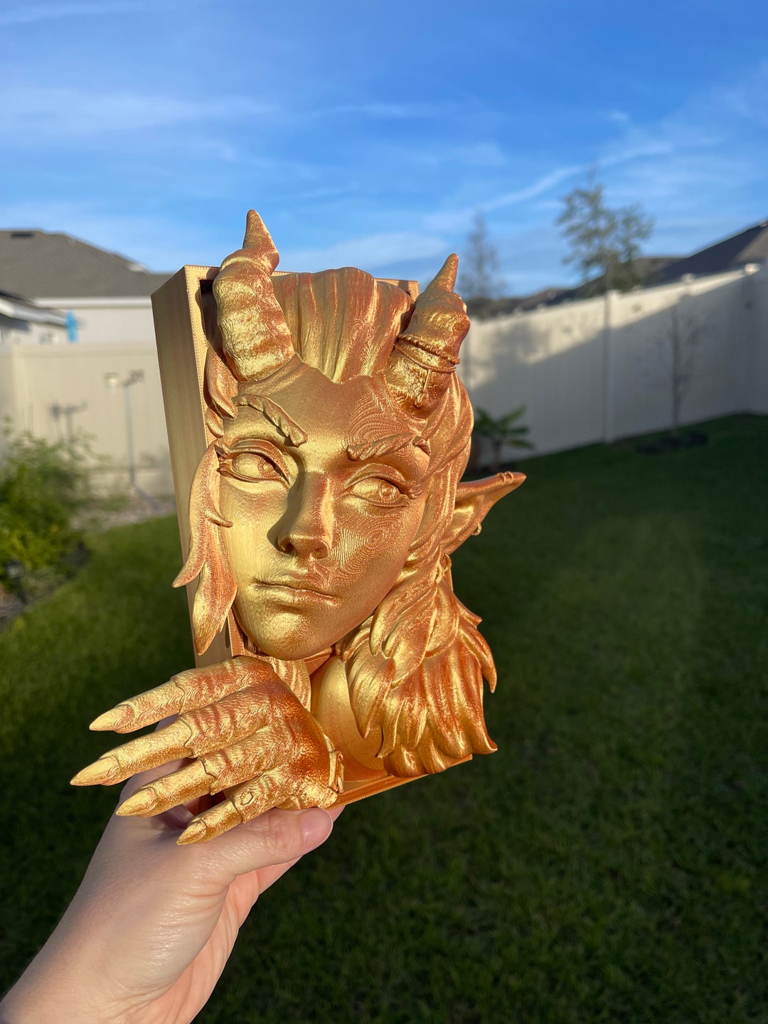 Fairy Book Nook 3D Printed Choose Color Fantasy Book Shelf Decor Book ...