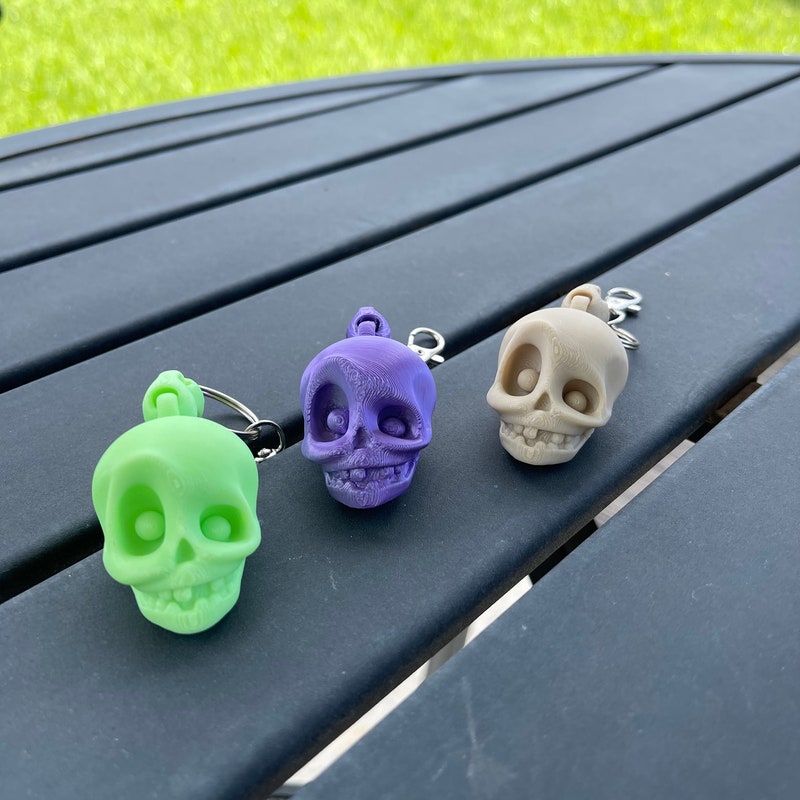 3d Printed Skull Fidget - Etsy