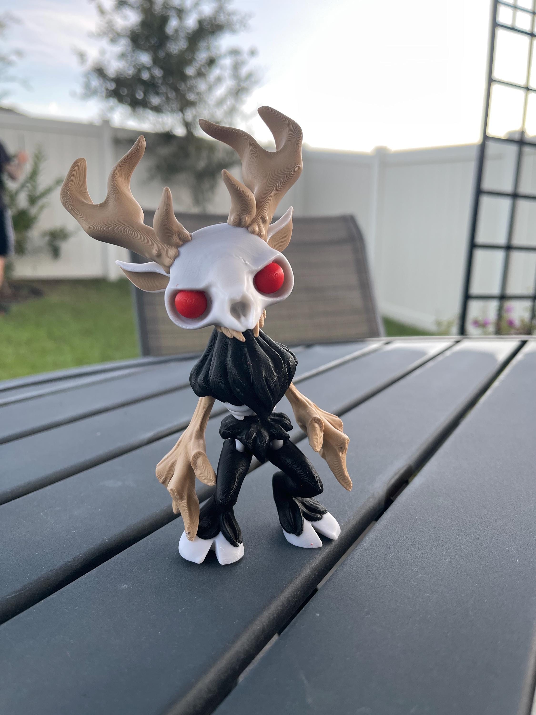 Creepy Wendigo Articulated 3D Printed Voodoo Doll Desk Decor Horror ...