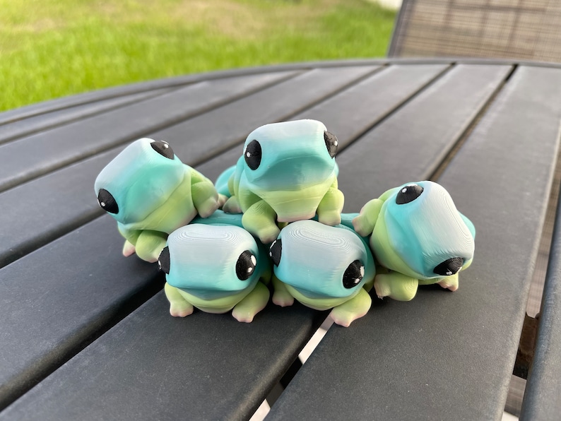 Cute Chunky Frog Articulating Gift Desk Decor Customizable You Choose ...